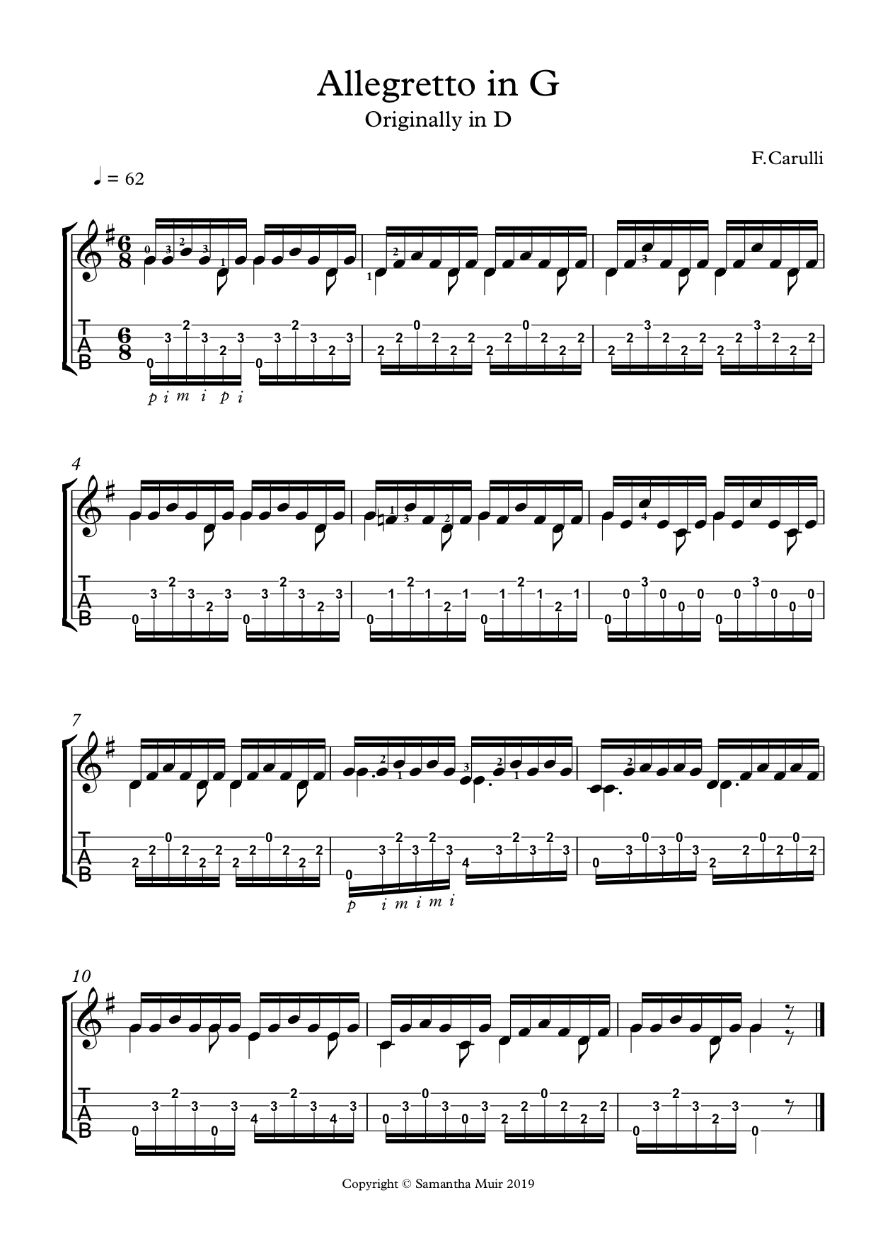 Allegretto Tutorial | I Love Classical Ukulele